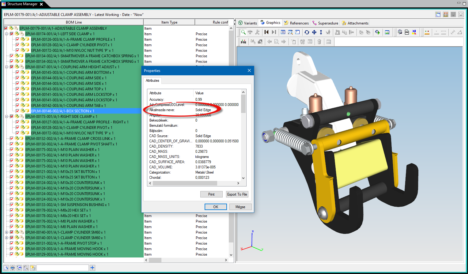 Teamcenter - Multi-CAD tervezés - EPLM