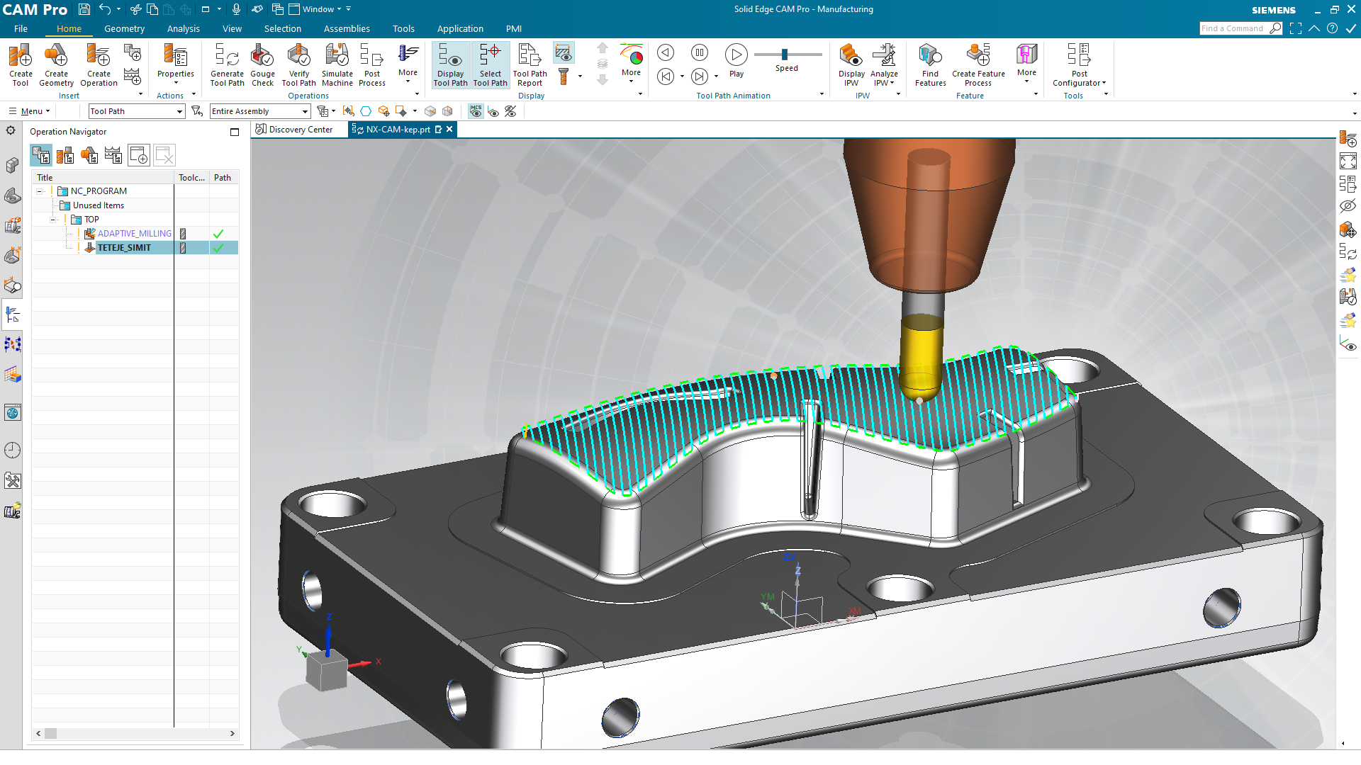 Solid Edge CAM Pro moduláris rendszer