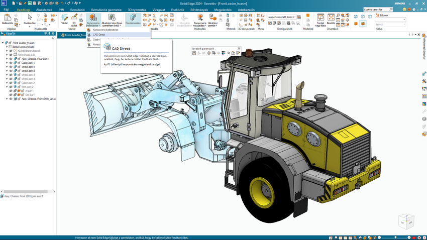 Autodesk Inventor és Solidworks adatok kezelése Solid Edge szoftverben - EPLM
